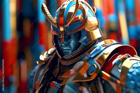 Samurai Code An Abstract Representation Of The Samurai Code Of Conduct With Interlocking