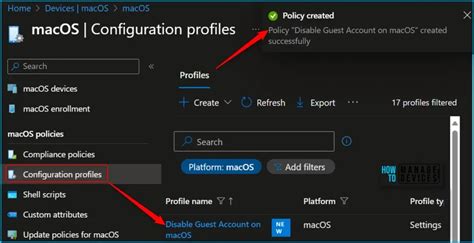 Disable Guest Account On MacOS Using Intune HTMD Blog