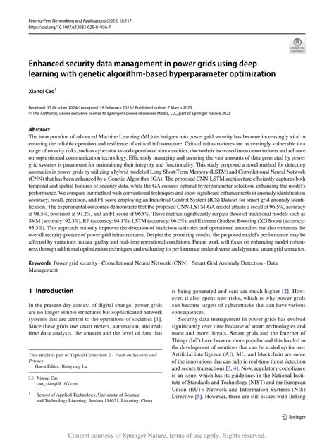 Enhanced Security Data Management In Power Grids Using Deep Learning