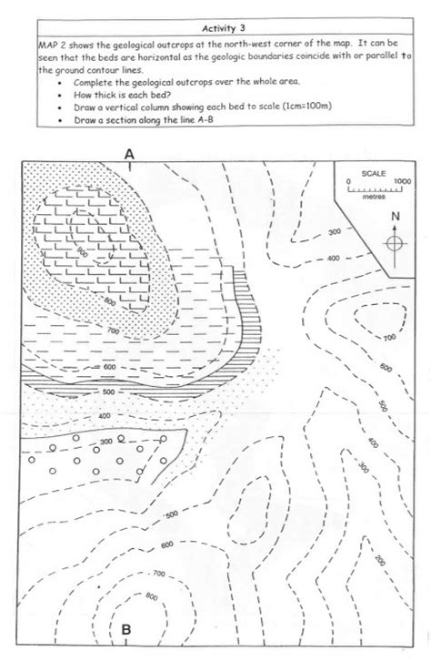 Solved Activity MAP Shows The Geological Outcrops At The Chegg