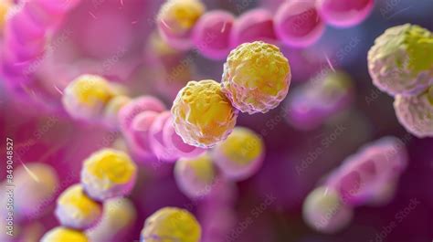 Streptococcus Pyogenes Bacteria 3d Computer Illustration Of