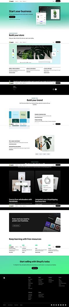 渐变风格ui 花瓣网 陪你做生活的设计师 E Business With Shopify