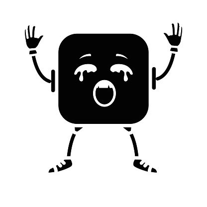 Ilustración De Llorando Cara Emoji Caracteres Y Más Vectores Libres De