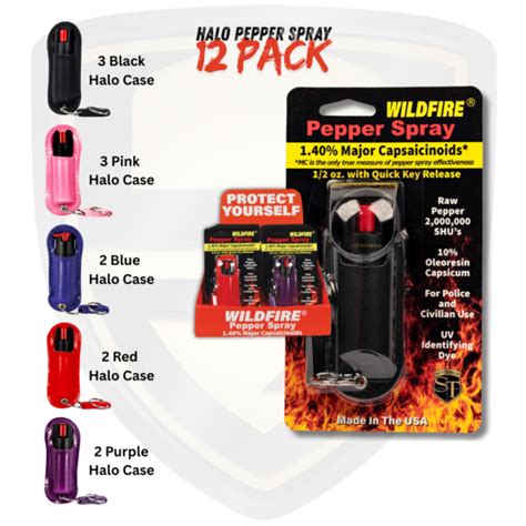 Pepper Spray Bulk 12 Pack Counter Display Wildfire Oc Sprays