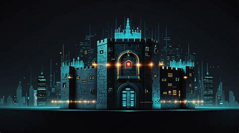 Create A Network Security Shield Icon Premium Ai Generated Image