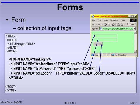 Ppt 16 â€“ Web Applications Html And Client Side Code Powerpoint