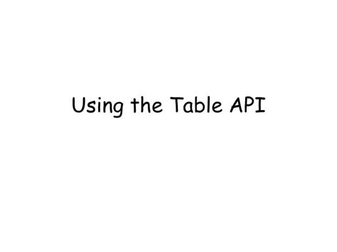 PPT Database API Standard Implementations PowerPoint Presentation Free Download ID