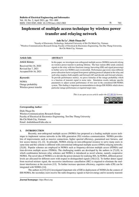 Implement Of Multiple Access Technique By Wireless Power Transfer And