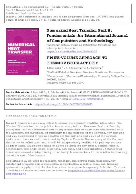 pdf finite volume approach to thermoviscoelasticity dokumen tips