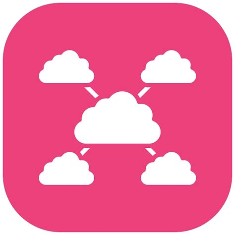Premium Vector Cloud Networking Vector Illustration Style
