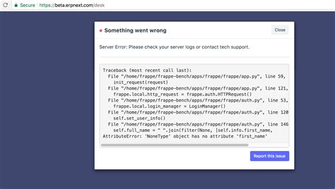 Error When Session Expired Issue Frappe Erpnext GitHub