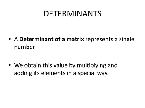 Determinants PPTX