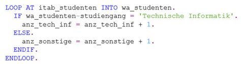 Programmieren Mit Sap Abap Teil 4 Bedingungen Setzen Mit If Und Case Conet Technologie Blog