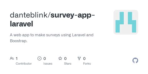 Github Danteblinksurvey App Laravel A Web App To Make Surveys Using