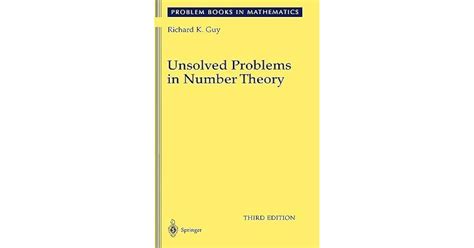 unsolved problems in number theory by richard k guy