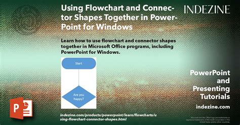 Using Flowchart And Connector Shapes Together In Powerpoint For Windows