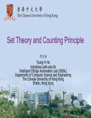 Understanding Set Theory And Counting Principles For Exams Course Hero