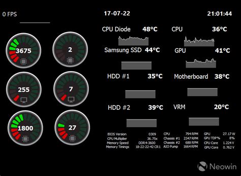 Want To Monitor Your PC Vitals Here S How You Can Set Up A Hardware Monitoring Display Neowin