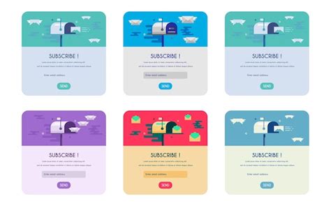 Premium Vector Email Box Subscribe Us Emailer