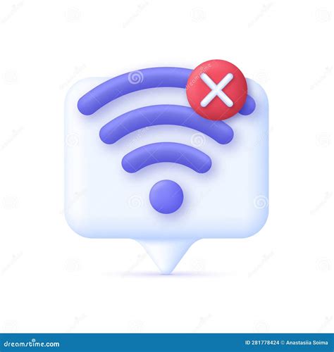 3d Wireless Or Wifi Illustration Bad Connection Concept Lost Network Wifi Error Internet