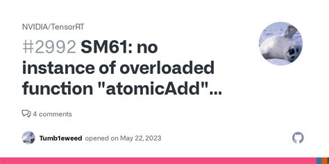 Sm61 No Instance Of Overloaded Function Atomicadd Matches The