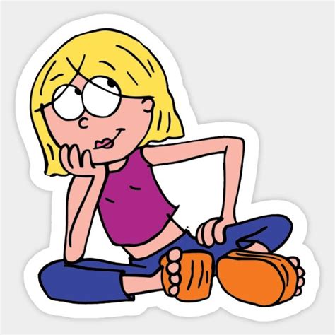 Lizzie Mcguire Cartoon By Baranskini College Stickers Lizzie Mcguire Cartoon Stickers
