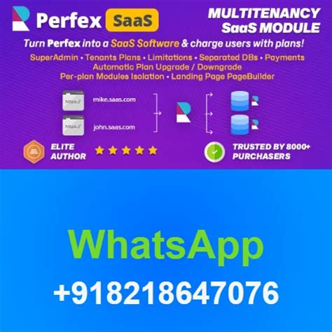 Saas Module For Perfex Crm Multitenancy Support Convert Your Existing Prefex Crm Into Saas