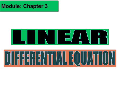 Solution Chapter 3 Linear Differential Equation Updated 8 Studypool