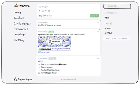 update home page layout · issue 1234 · usememos memos · github