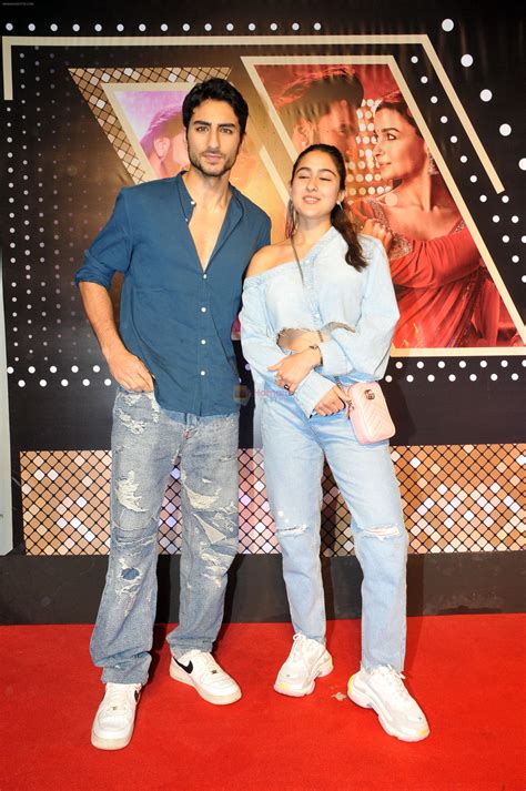Ibrahim Ali Khan Sara Ali Khan At The Premiere Of Rocky Aur Rani Kii