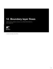 Understanding Boundary Layer Flows in Fluid Mechanics | Course Hero