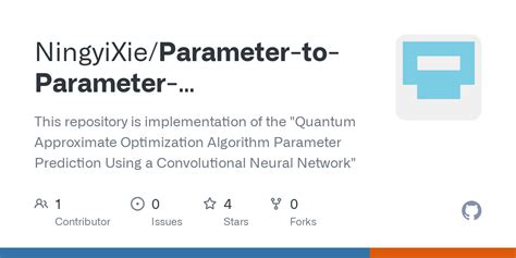 Github Ningyixieparameter To Parameter Convolutional Neural Network