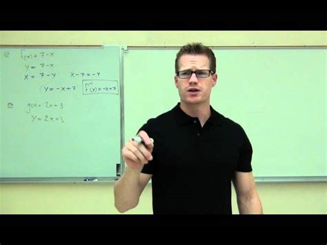 Free Video Intermediate Algebra Lecture An Introduction To Inverse