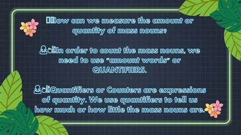 Quantifier Of Mass Nouns English Week 3 Pptx