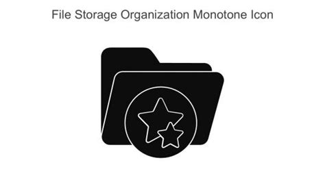 File Storage Organization Monotone Icon In Powerpoint Pptx Png And Editable Eps Format Ppt Example