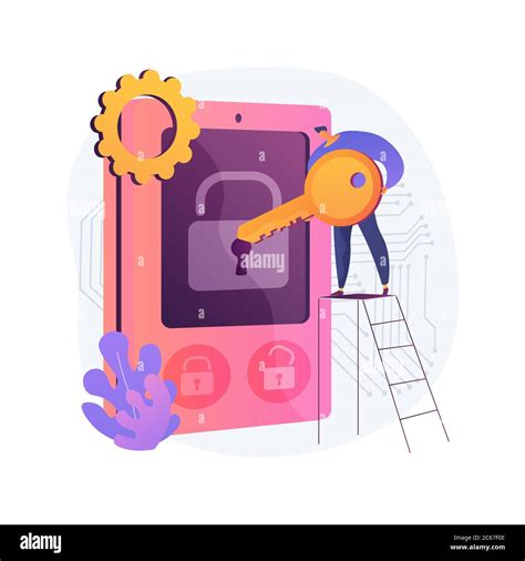 Access Control System Abstract Concept Vector Illustration Stock Vector