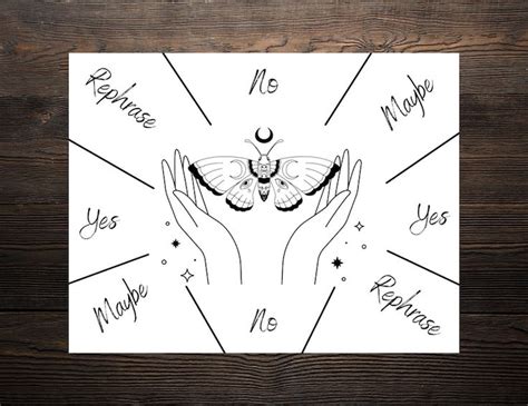 Moth Design Printable Pendulum Board Pendulum Board Pendulum Chart