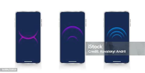 흰색 배경에 프리젠 테이션 응용 프로그램에 대한 모바일 화면 모형 벡터 Eps 10 0명에 대한 스톡 벡터 아트 및 기타 이미지