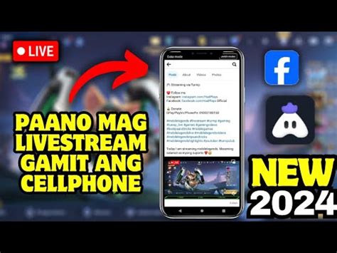 Paano mag Live Stream sa Facebook gamit ang Cellphone | how to live ml ...