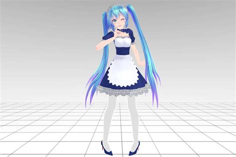 Mmd Tda Miku Maid Download By Inoriaruma On Deviantart