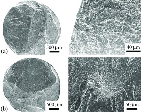Sem Observations Of Fracture Surfaces For Hu Specimens A Crack