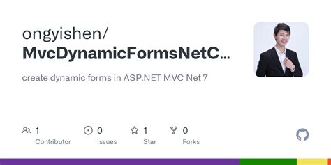 Github Ongyishenmvcdynamicformsnetcore Create Dynamic Forms In Asp
