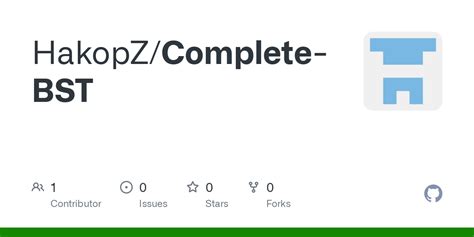 github hakopz complete bst