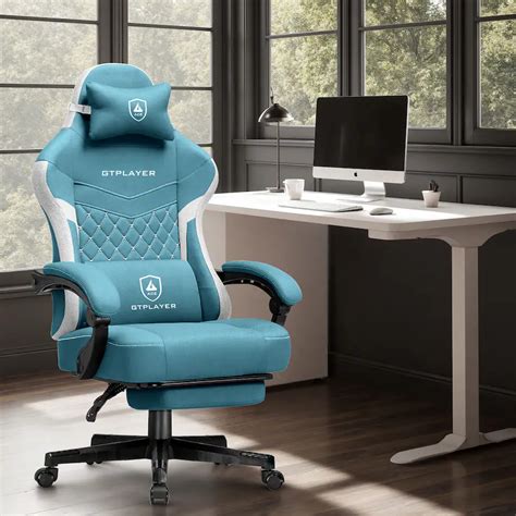 Gtplayer Gaming Chair Fabric Computer Office Chair With Linkage