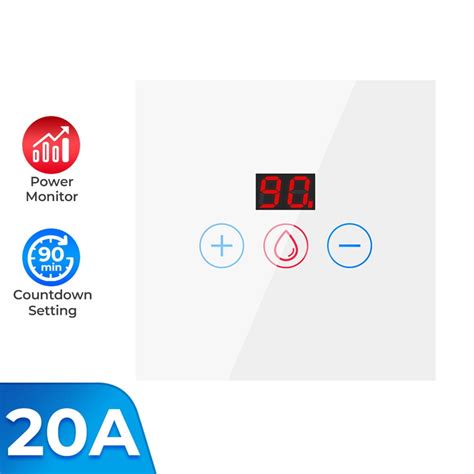 Smart Immersion Heater Timer Switch 20a Wifi Smart Water Heater Timer Switch