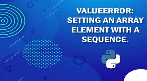 Setting An Array Element With A Sequence An In Depth Guide