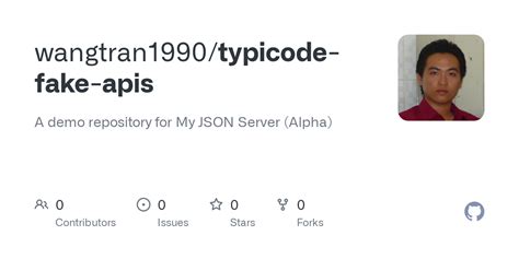 GitHub Wangtran Typicode Fake Apis A Demo Repository For My JSON Server Alpha