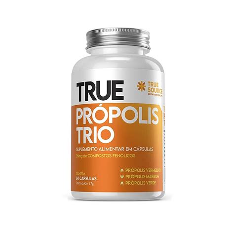 Própolis Trio True 60 Cápsulas Bs Nutrition Distribuindo Sabor E