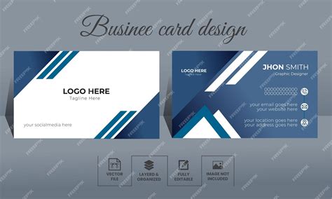Premium Vector Modern Professional Illustrator Business Card Design