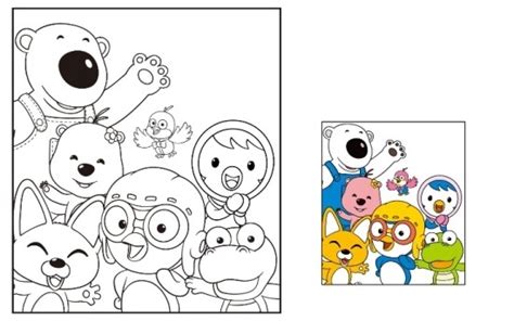 뽀로로 색칠공부프린트자료 뽀로로색칠하기 유아교육자료 무료색칠공부자료 무료프린트자료 네이버 블로그